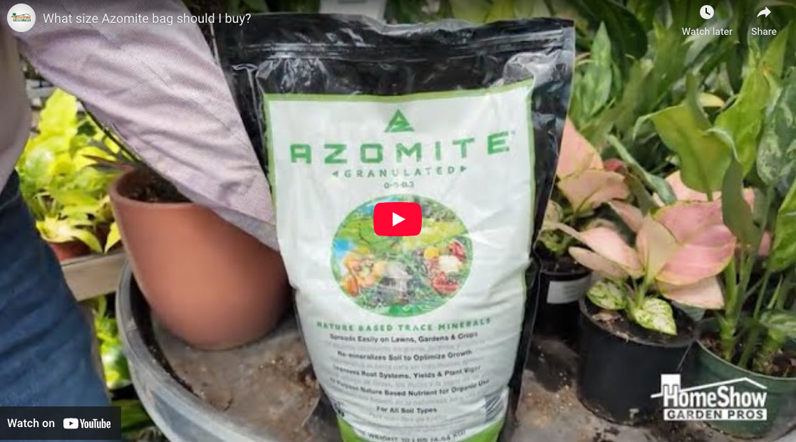 What size AZOMITE® bag should I buy? | HomeShow Garden Pros Radio
